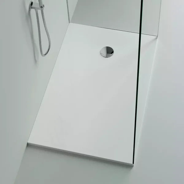 Cuva Dus Cast Marble Burgos 1200X800X26 Mm, Compozit Mineral, Alb Mat ...